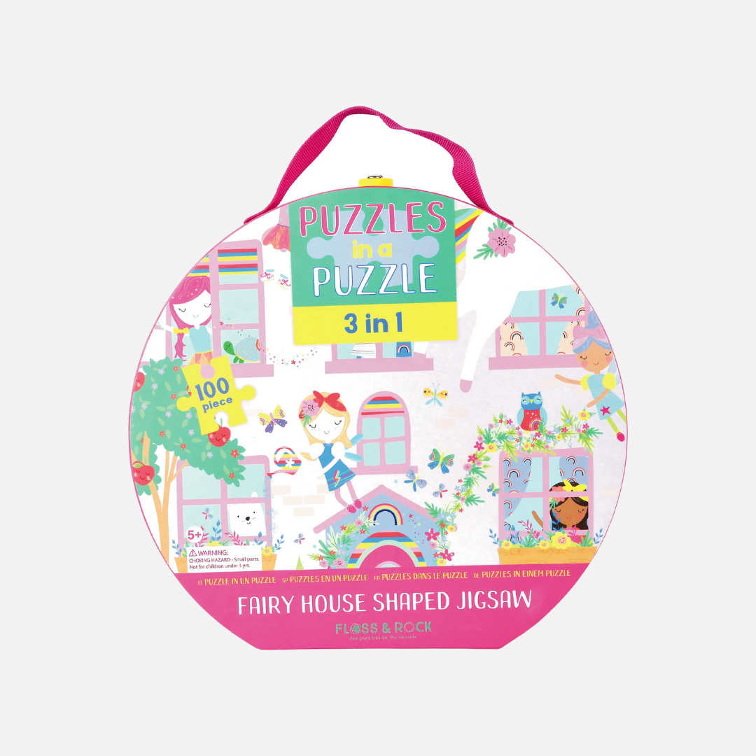 100 Piece 3 in 1 Jigsaw | Rainbow Fairy – Kitty & Gus