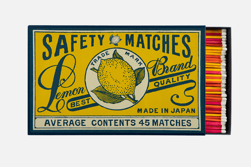 Lemon Matches | Giant Matchbox – Kitty & Gus